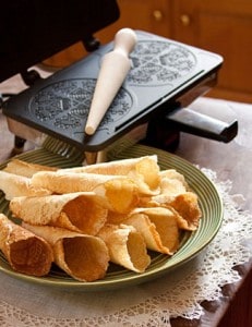 Krumkake: Delicate and Delicious Norwegian Traditional Cookies Straight ...