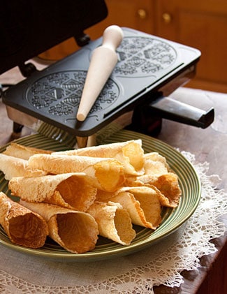 Krumkake: Delicate and Delicious Norwegian Traditional Cookies Straight ...