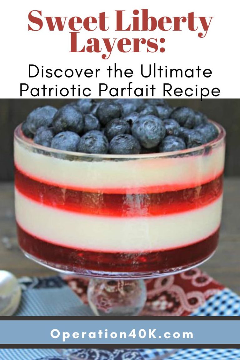 Sweet Liberty Layers: Discover the Ultimate Patriotic Parfait Recipe ...